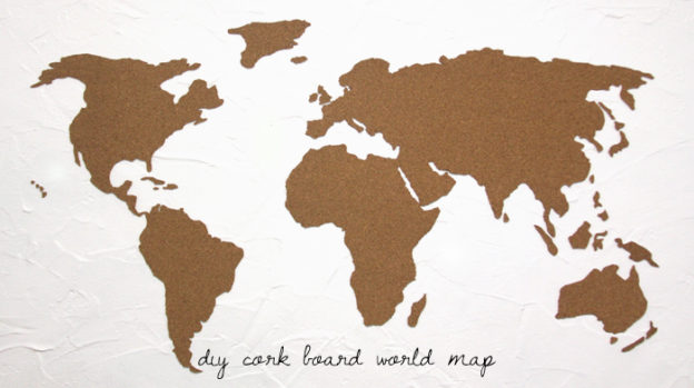 DIY Cork Board World Map | Blog