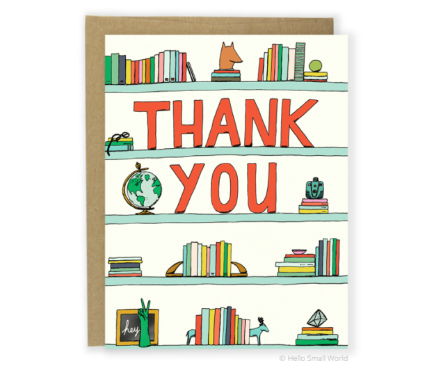Thank You Shelf Card | Hello Small World